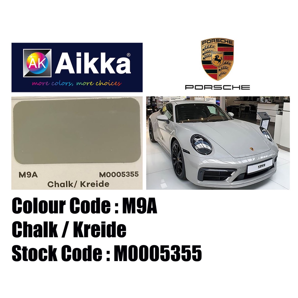 AIKKA AUTOMOTIVE PAINT / PORSCHE M9A / CHALK/KREIDE / 2K CAR PAINT | Shopee Malaysia