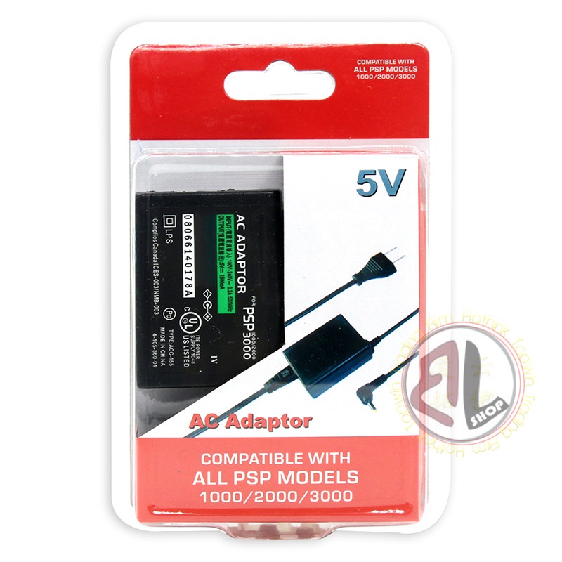PSP Charger AC Power Adapter 5V 2A For Sony Psp E1000,1000,2000,3000 ...