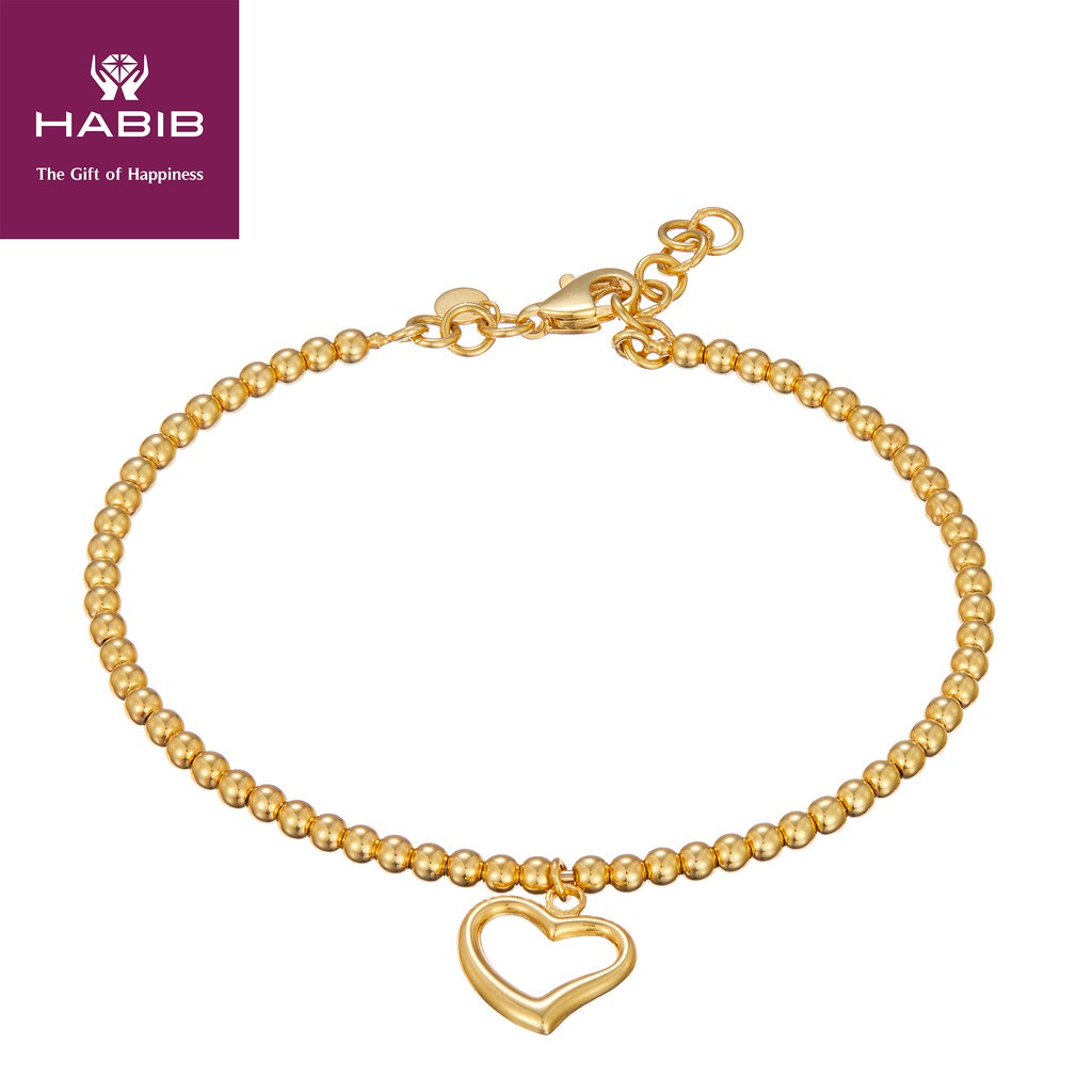 HABIB Oro Italia 916 Yellow Gold Bangle GB8595 | Shopee Malaysia