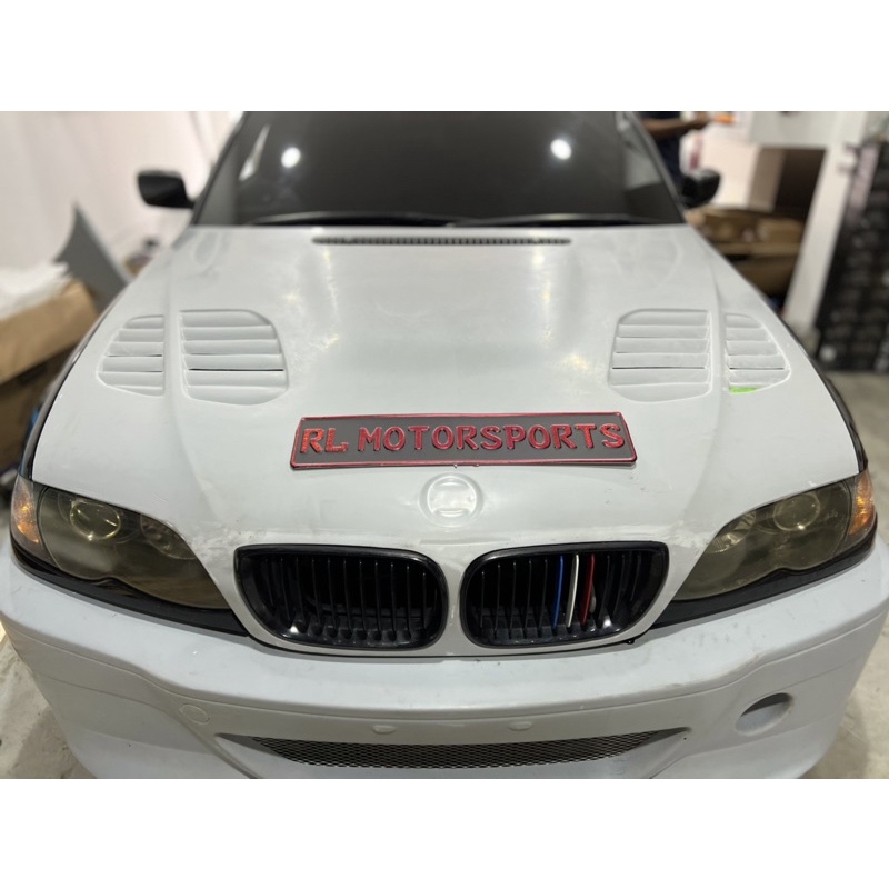 BMW E46 2D 4D M3 VORSTEINER Front bonet hood bonnet cover air vent trim ...