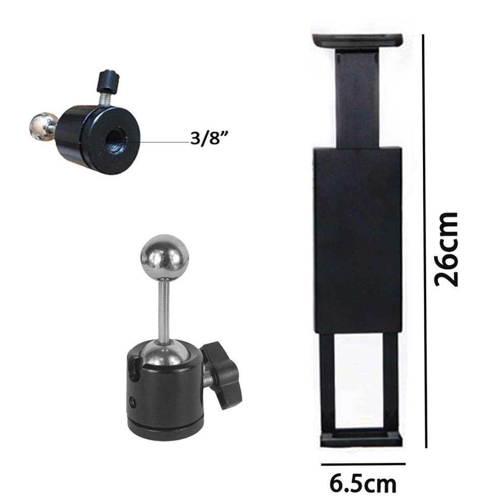 Universal Tablet Mobile Phone Big Clip With Adapter 1/4 or 3/8 Gimbal ...