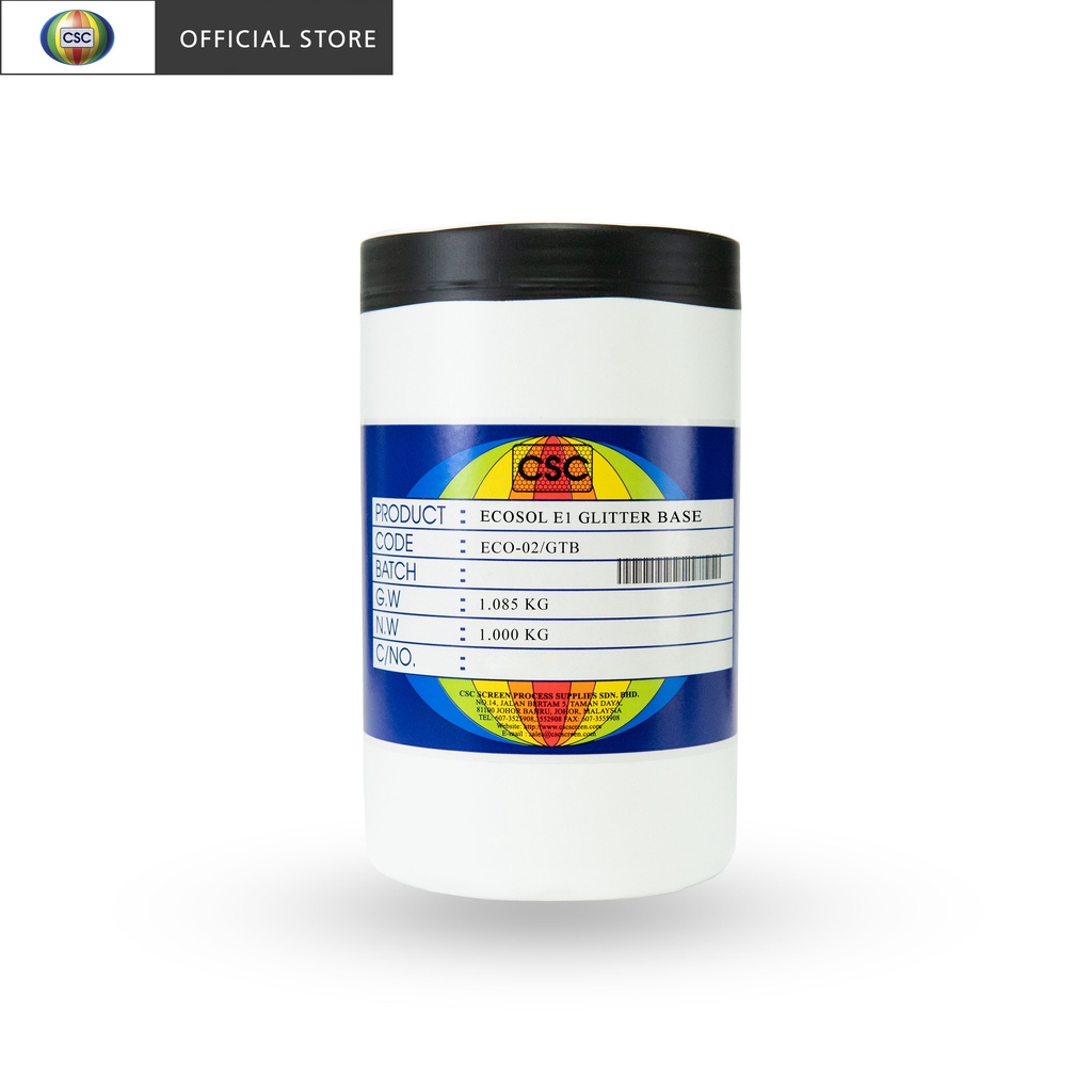 CSC Rei Tech Water Based Silkscreen Printing Ink Ecosol E1 - Glitter Base(1kg) | Shopee Malaysia