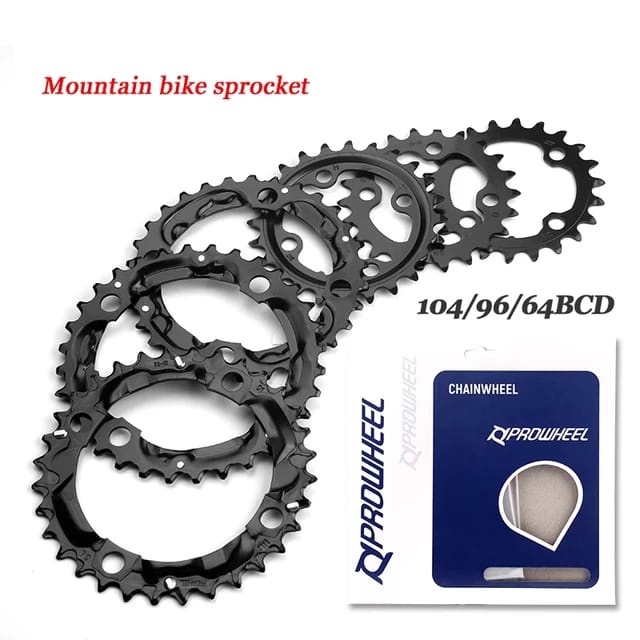 Prowheel Chainring 22T 24T 26T 28T BCD 64 BCD for double triple bicycle ...