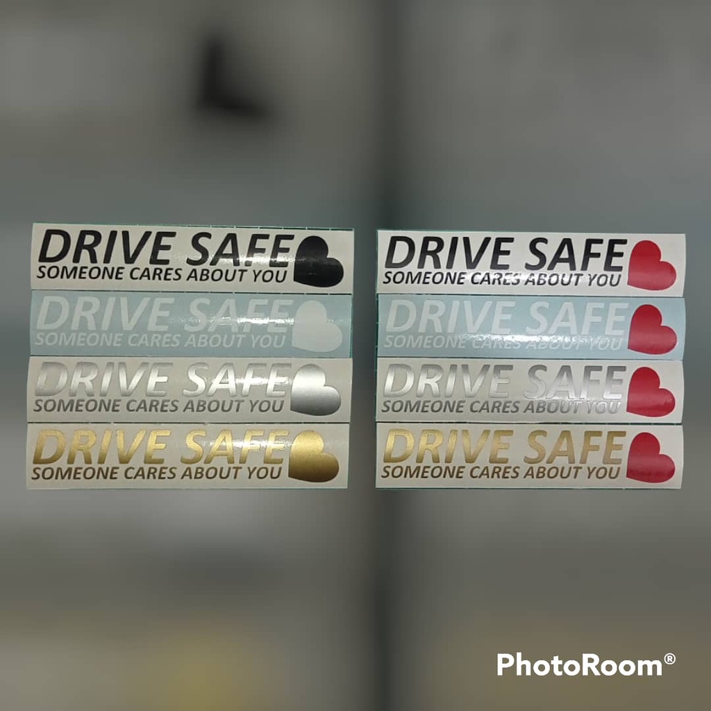 Drive Safe / Car Decal Automotive Die-Cut Vinyl Sticker | Shopee Malaysia