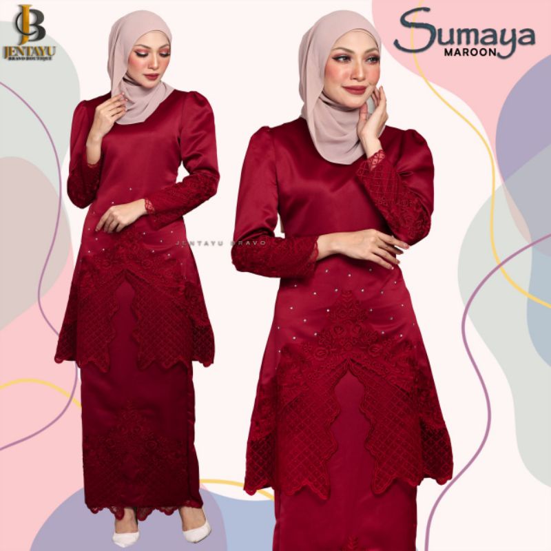 LACE KURUNG EXCLUSIVE JAYNIE SUMAYA DUCHESS SATIN READY STOCK PLUS SIZE BAJU TUNANG NIKAH ...