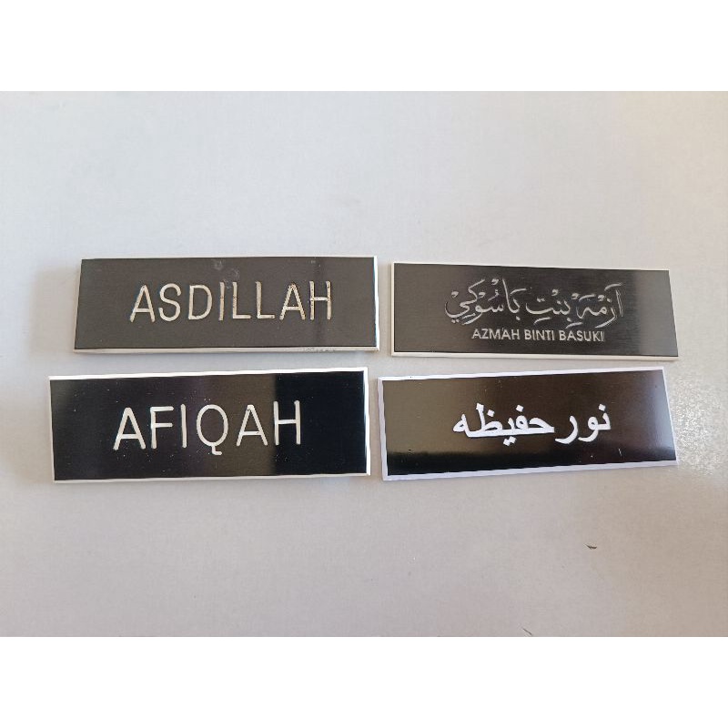 Name Tag pin / magnet | Shopee Malaysia