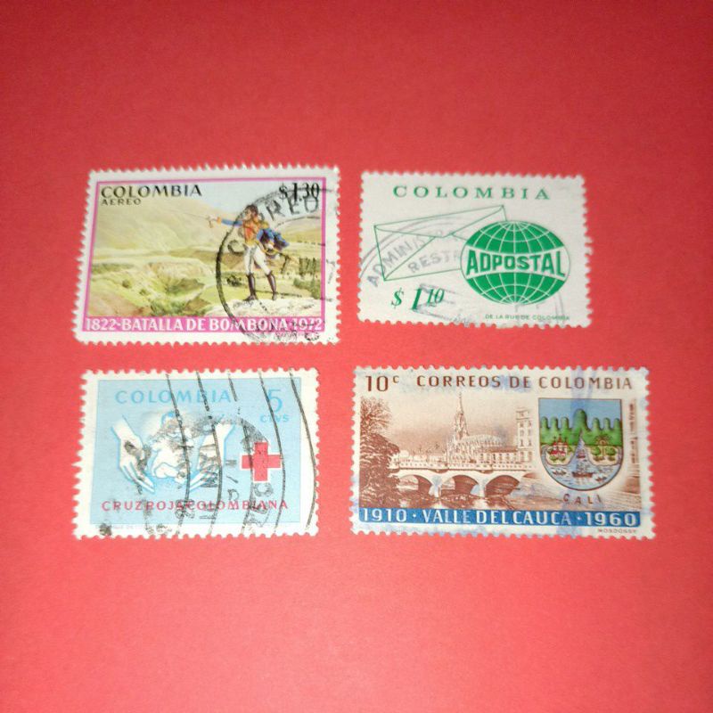 CO007: Colombia stamps (4V) | Shopee Malaysia