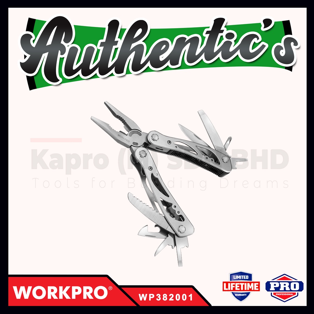 WORKPRO WP382001 12-In-1 Multi-Purpose Pliers | Shopee Malaysia