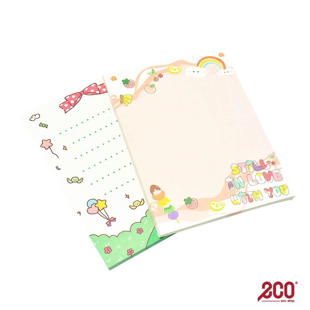 Kreati Memo Pad 50 Sheets with Cute/Cartoon Design (2pcs/pack) - AD ...