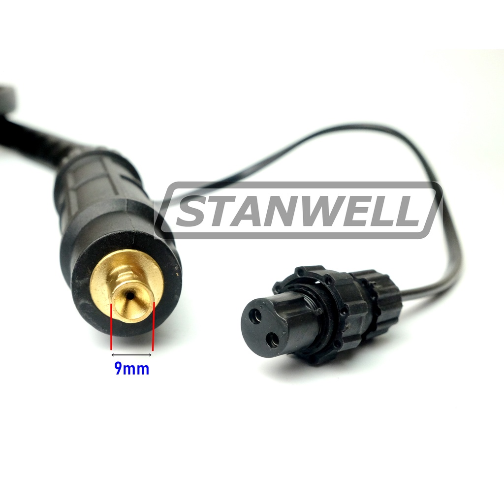 Replacement part for Gasless MIG Torch 14ak (dinse plug, socket, handle ...