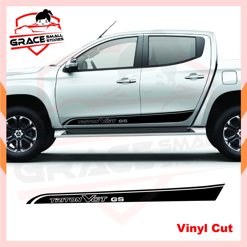 Mitsubishi Triton Body Sticker Original Design Side Body Sticker ...