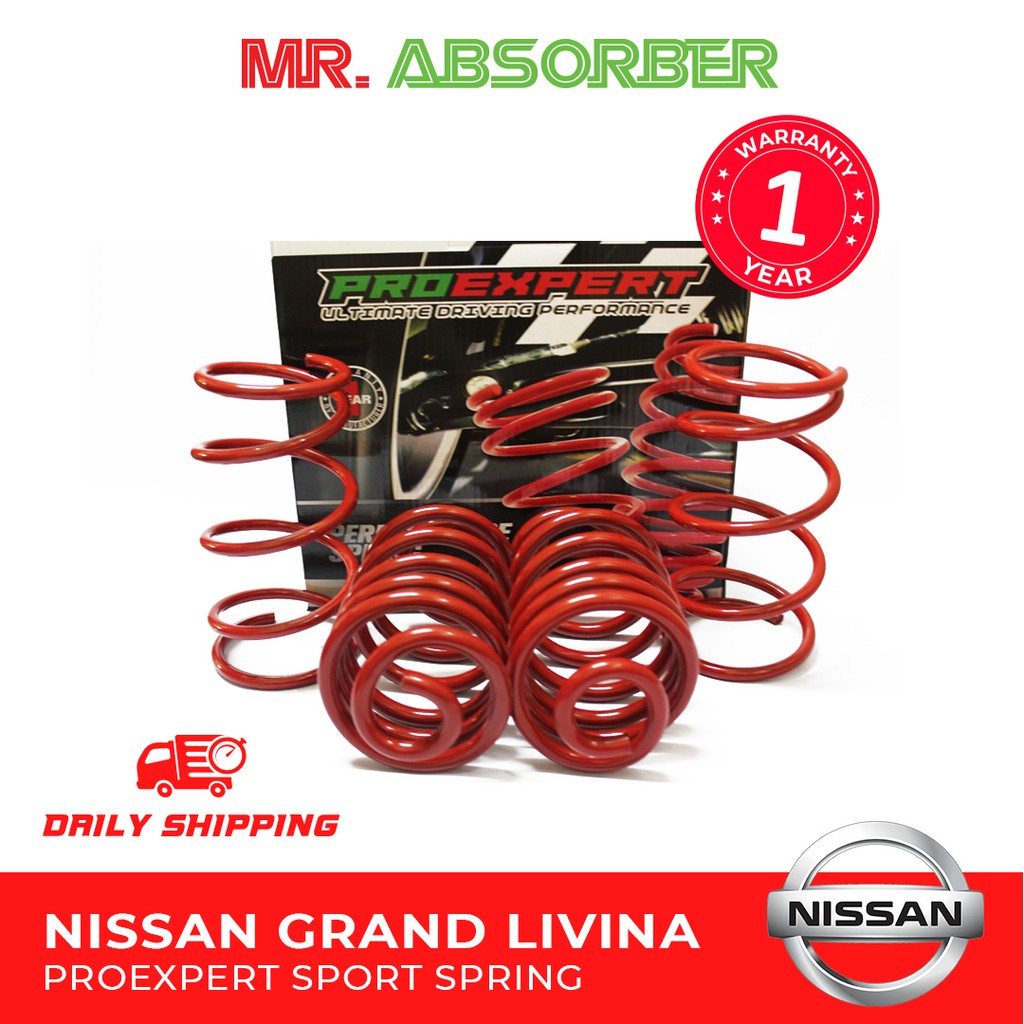 NISSAN GRAND LIVINA PROEXPERT LOWERED SPORT SPRING | Shopee Malaysia