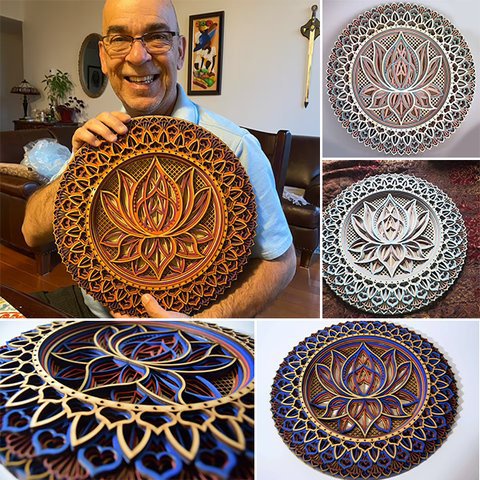 Metal Wall Art Mandala Interior Living Room Decoration Metal Crafts ...