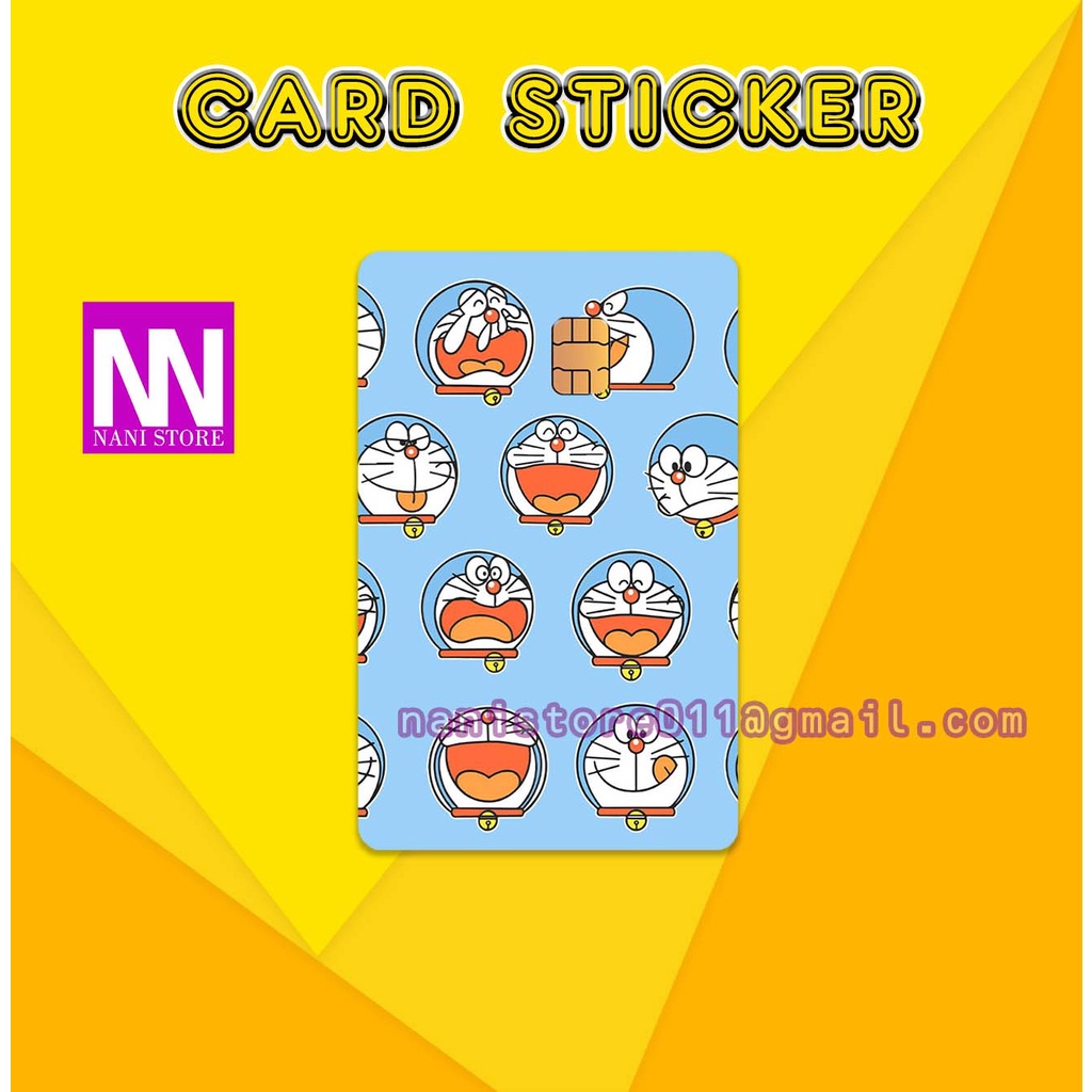 DORAEMON TOUCH AND GO CARD STICKER - NOBITA DORAEMON KAD STICKER ...