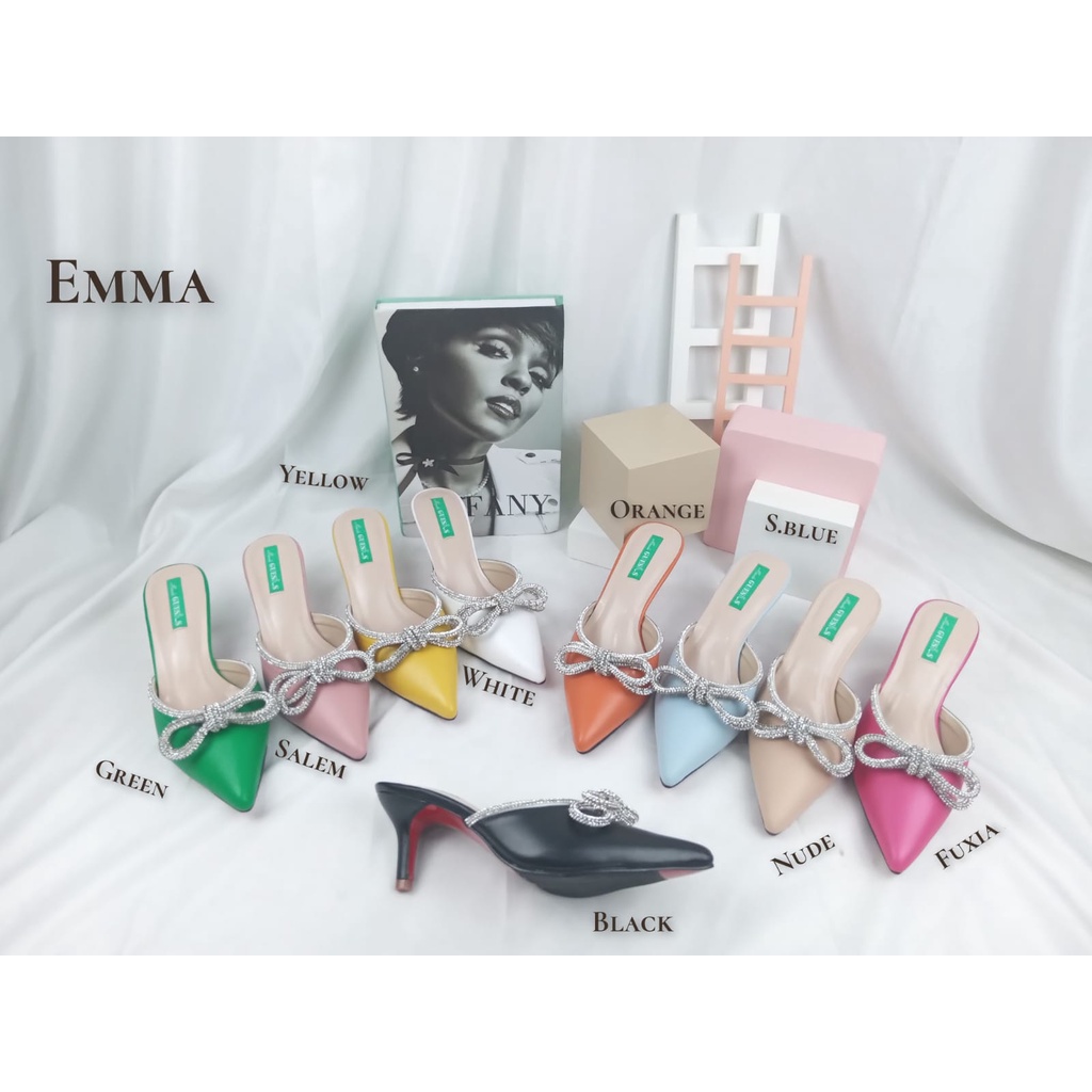 Ema Women's High Heels Shoes Sturdy And Comfortable When Wear | Shopee ...