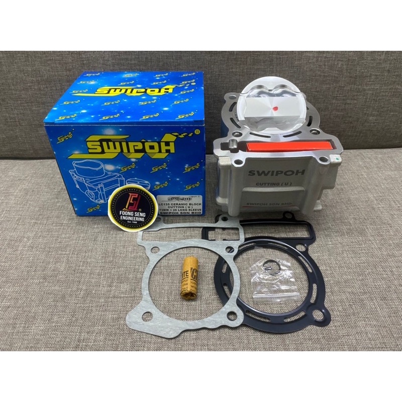 SWIPOH BLOCK LC135 / Y15 / NVX / Y16 SUPER CERAMIC LC 57mm 58 59 60mm ...