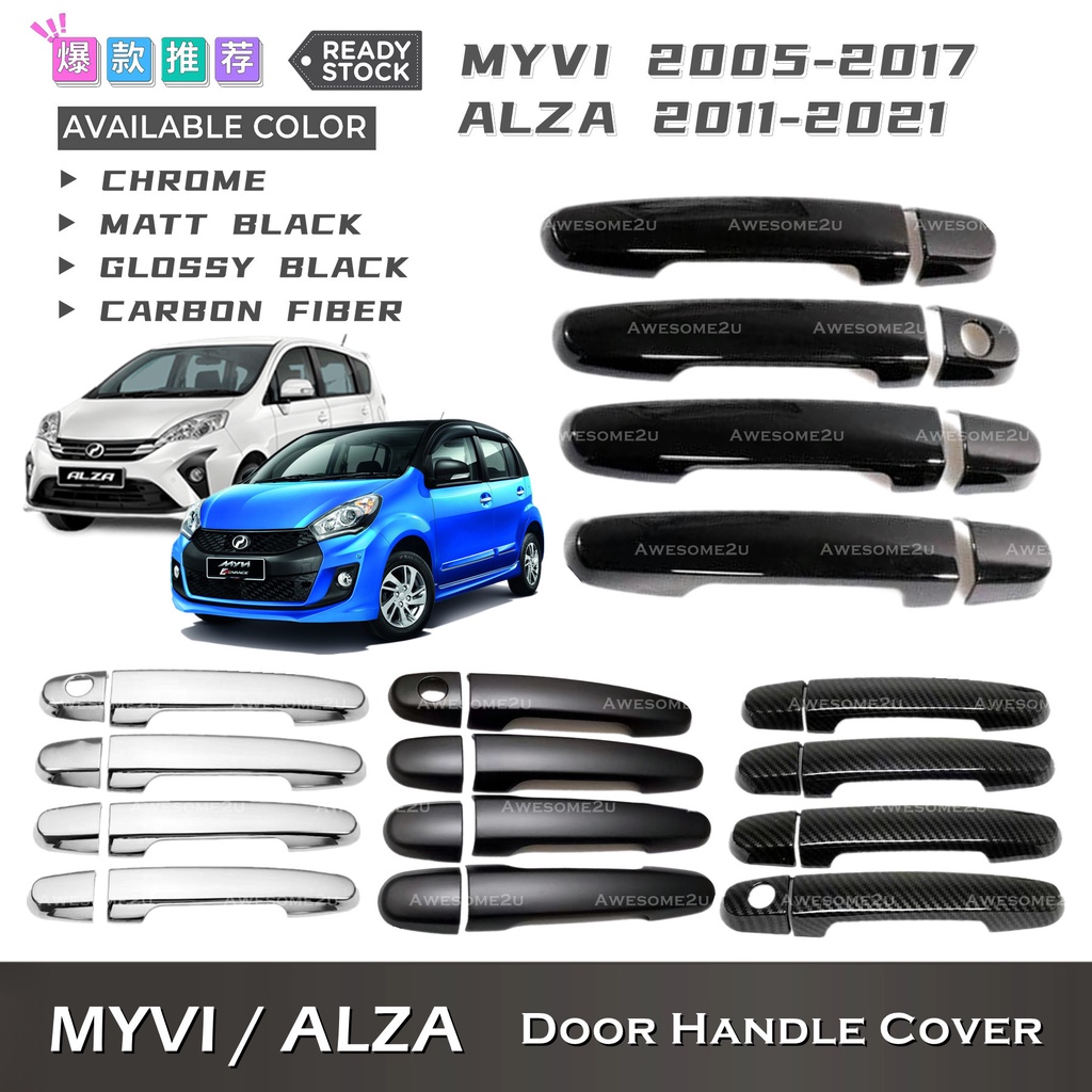 Awesome2u Perodua Myvi Alza Car Door Handle Cover Accessories 4pcs Myvi ...