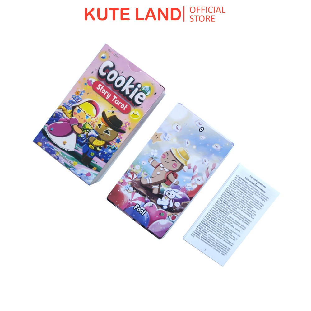 [Original Size] Cookie Story Tarot 78 Cards 7x12 Cm With Purifying ...
