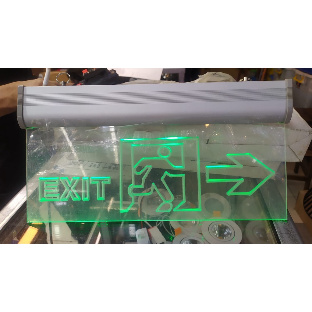 Transparent PEOPLE EXIT LED LIGHTS / EMERGENCY LIGHTS / LED EMERGENCY ...
