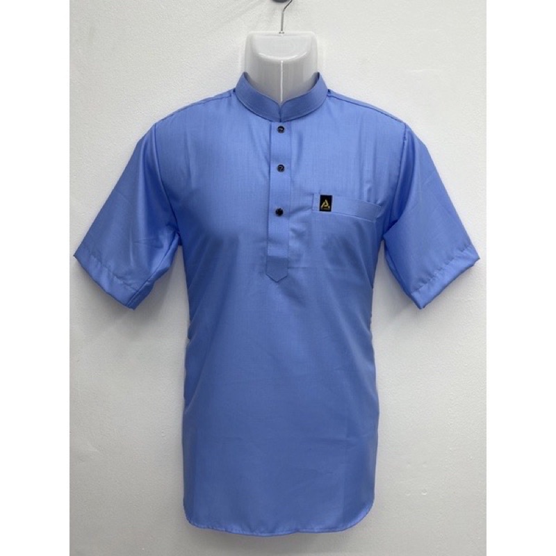#kurta tangan pendek leher collar# kain cotton 👍 | Shopee Malaysia