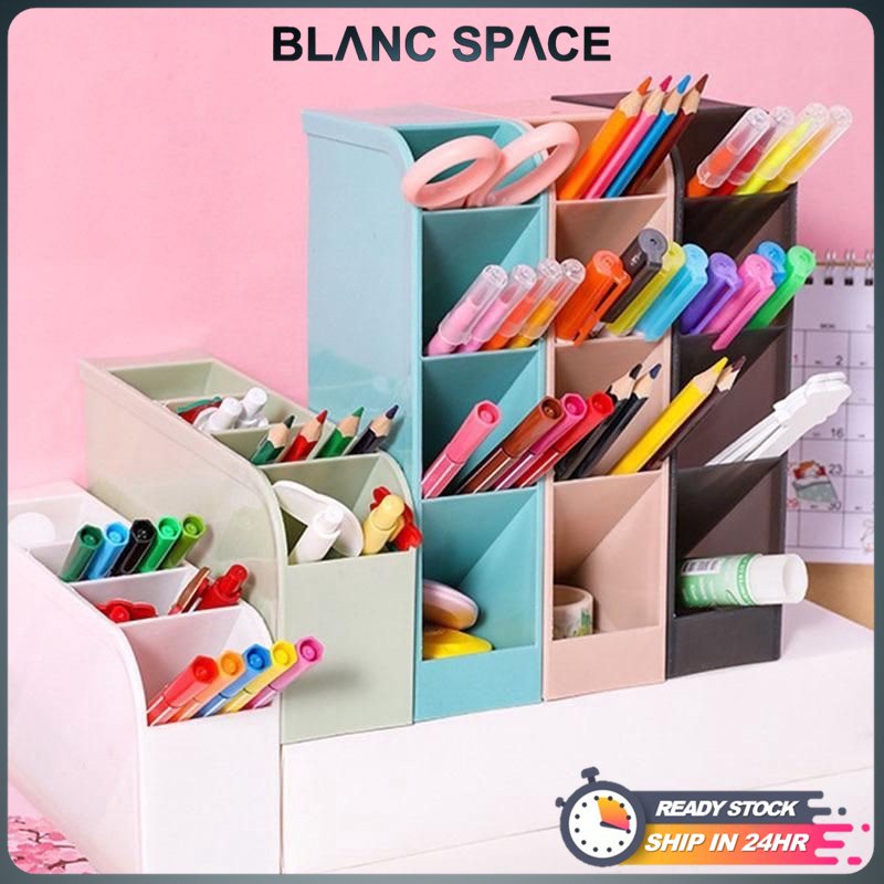 [BS] Office Desk Organizer Stationery Storage Box Pen Storage Pen ...