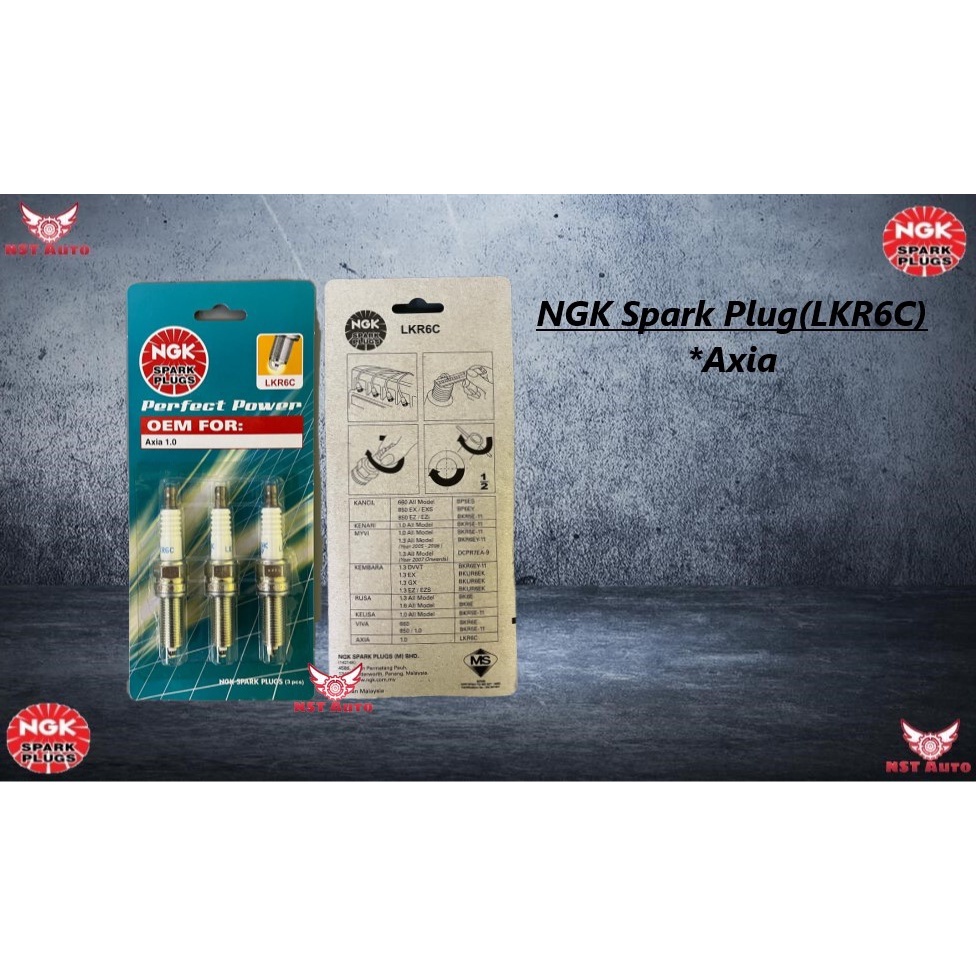 NGK (LKR6C) For Perodua Axia, Bezza Spark Plug Set (3pcs) | Shopee Malaysia