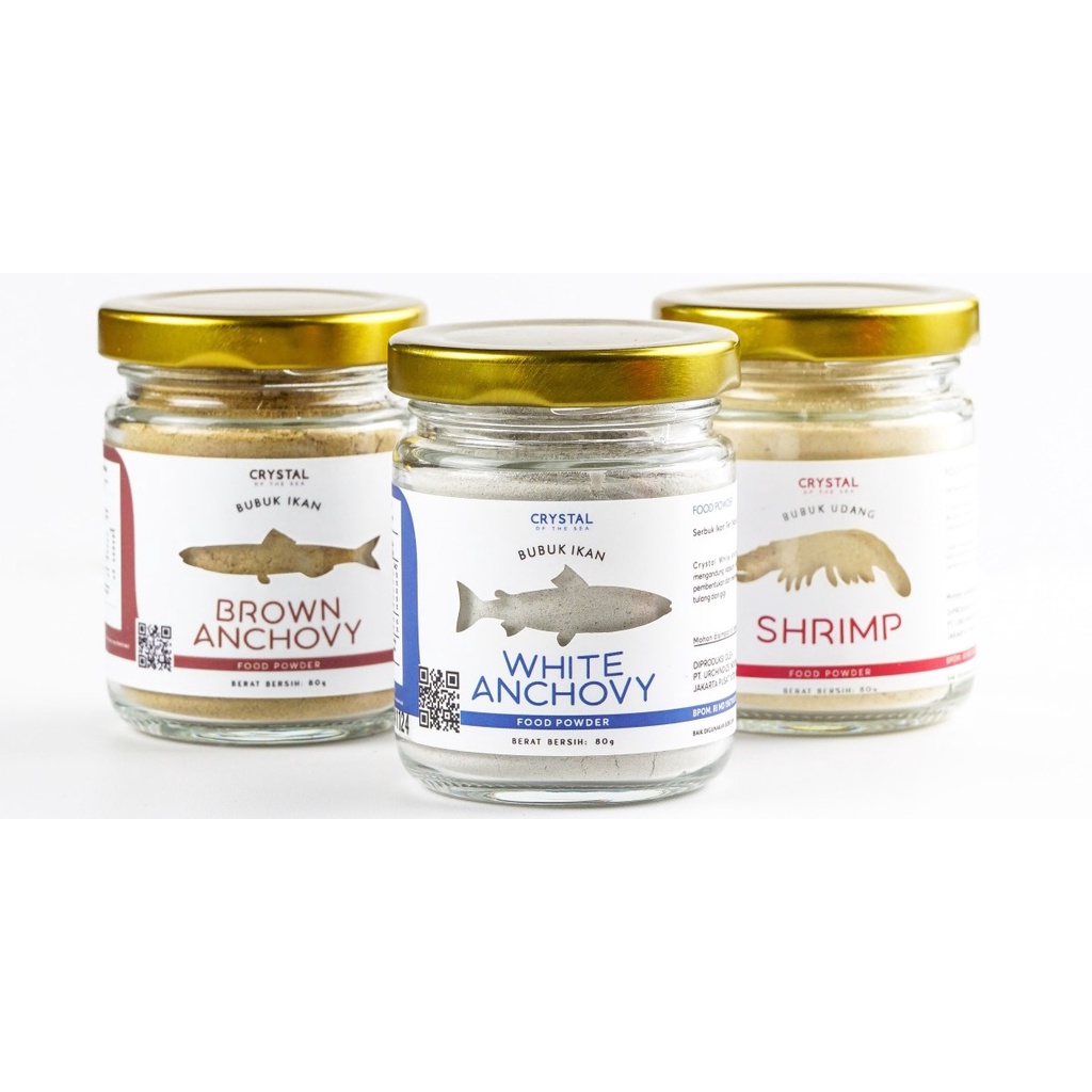 Crystal OF THE SEA - WHITE ANCHOVY POWDER - MPASI COVER - 20gr | Shopee ...