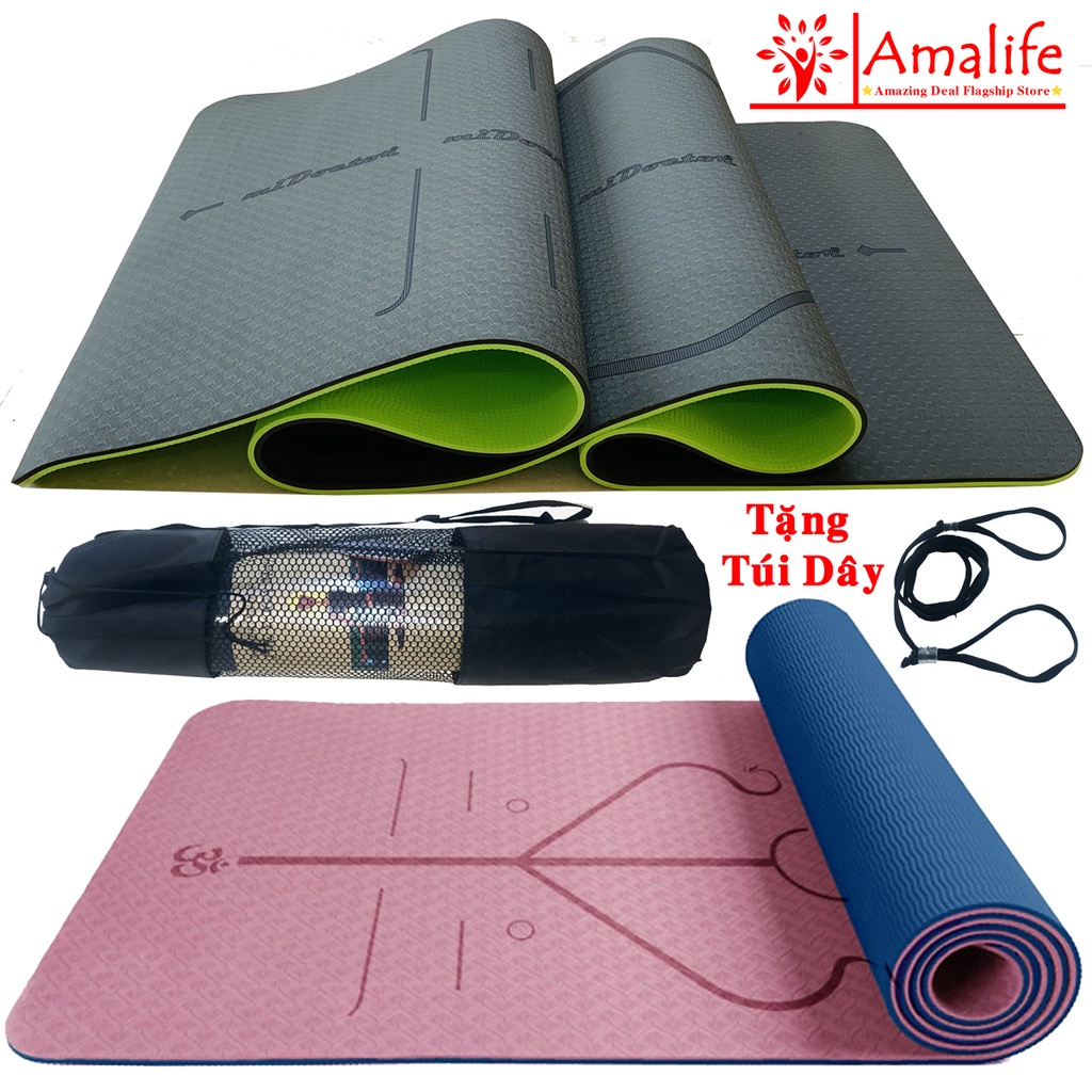 Premium Routine Yoga Mat 6mm Thick Choose Color - 2-Layer Super Grip ...