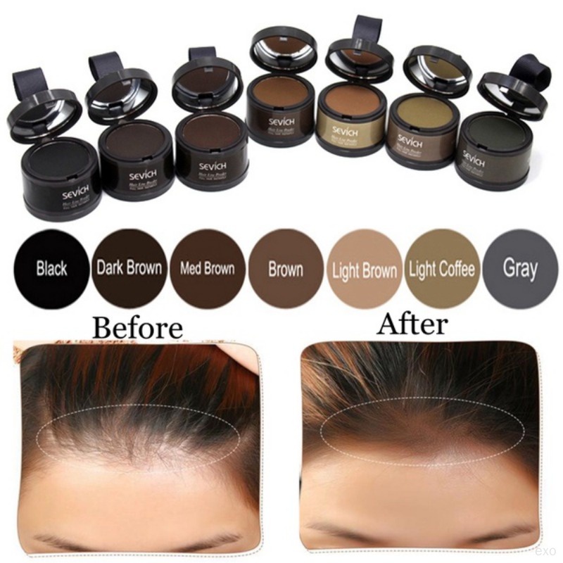 Hairline Shadow Powder Hair Filling Concealer Forehead Bald Coverage ...