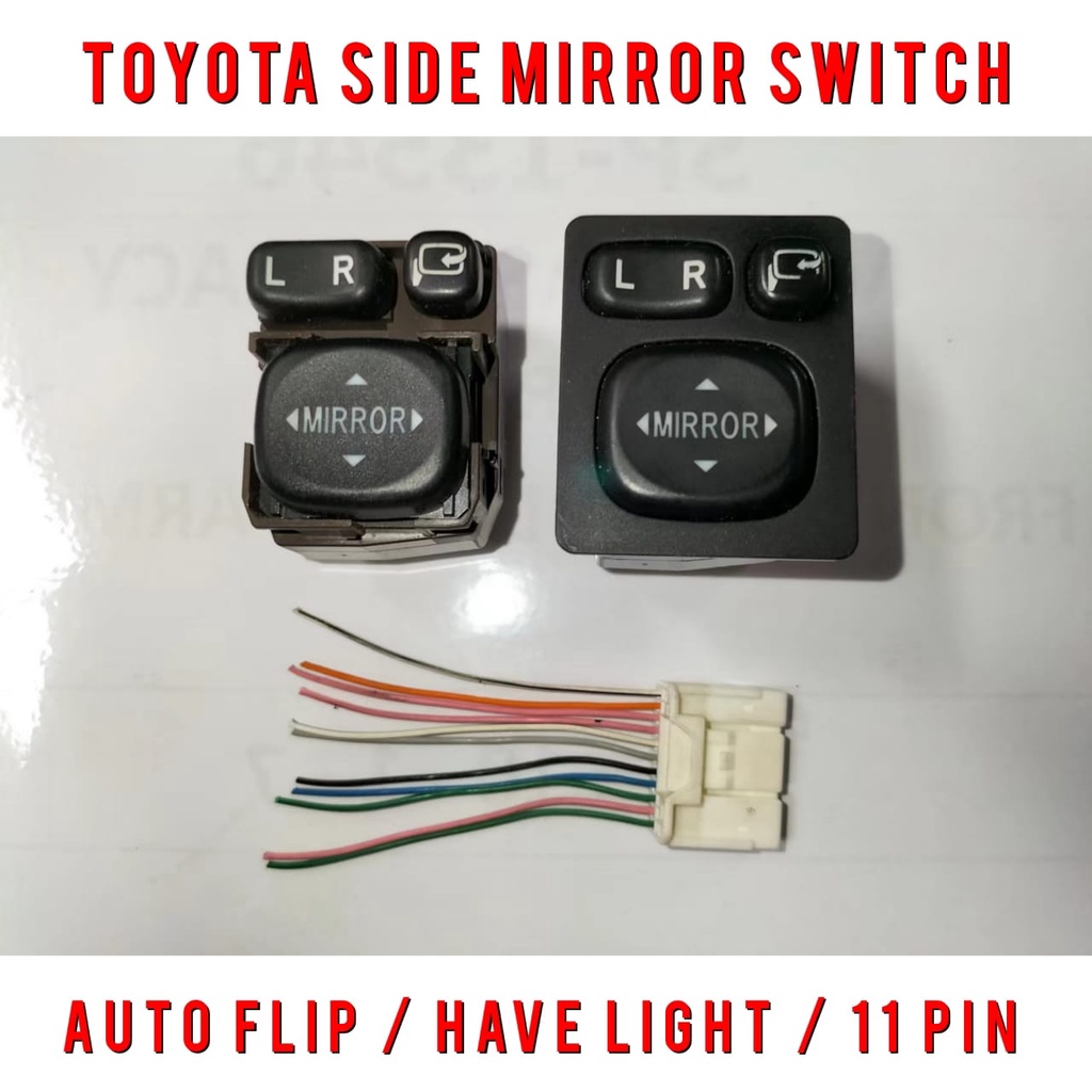 Ori Toyota Passo Racy / Hana / Sette Auto Flip Side Mirror Switch With ...