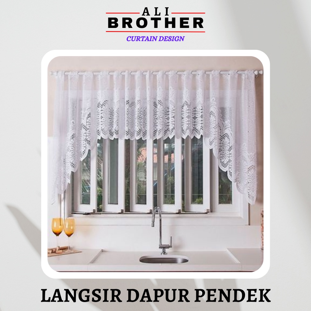 Ready Stock Skirting Curtain/Anak Langsir Tingkap (W)62" x (H)29 ...