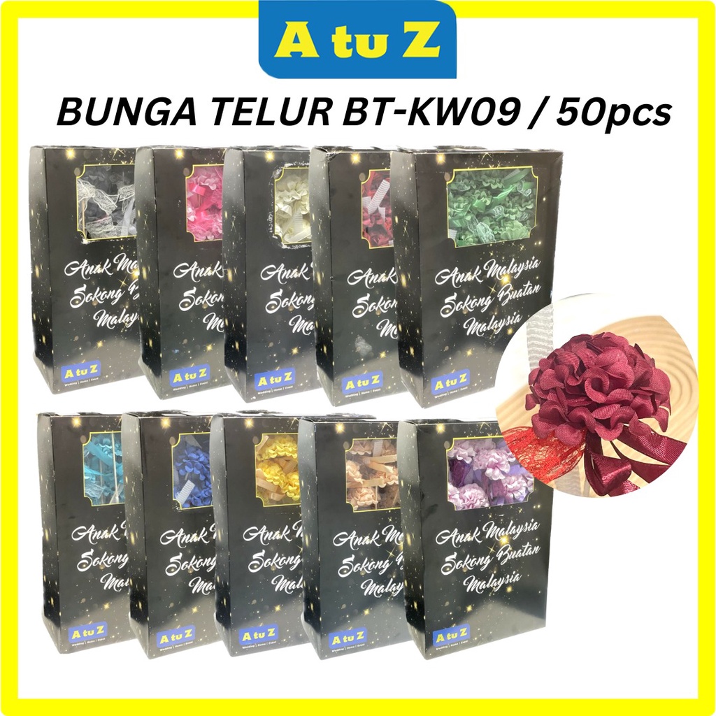 AtuZ 50pcs Bunga Telur Mum Colour Rustic/Bunga Telur Mum Mtl CANTIK ...