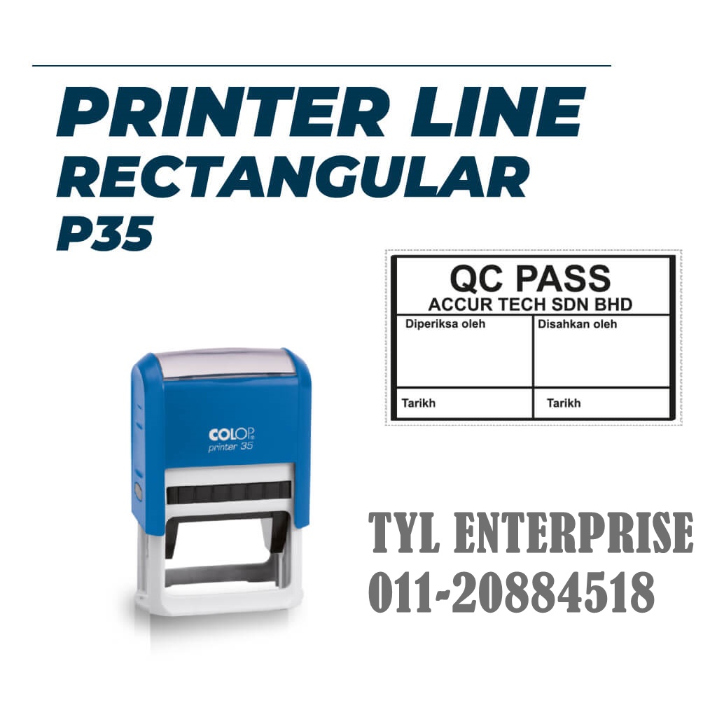 COLOP Rectangular / Self Inking Stamp Customize / Setem Dakwat Sendiri ...