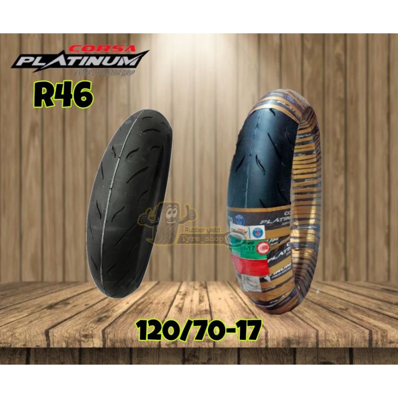 Corsa platinum R46 Tire 120/60-17 softcompound | Shopee Malaysia