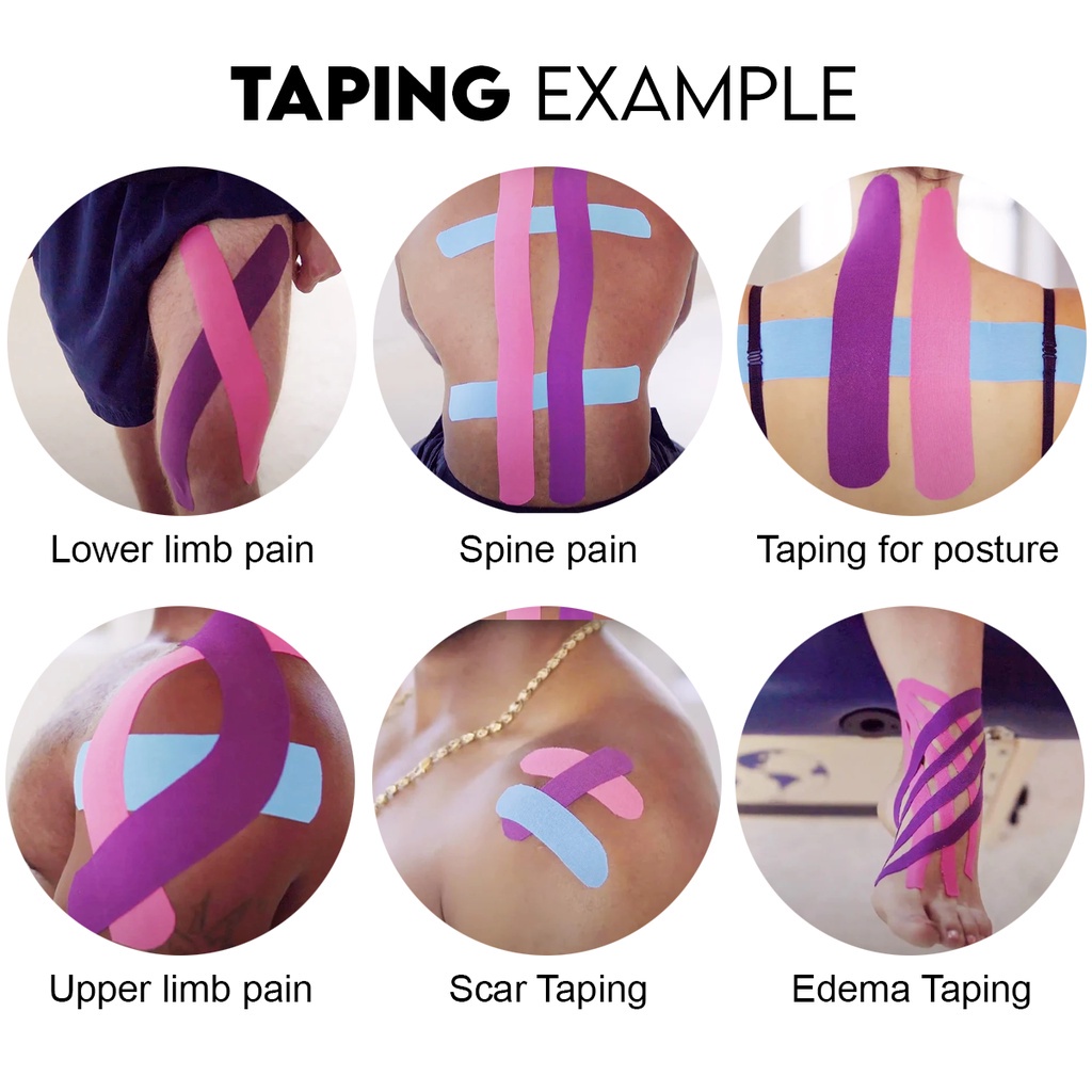 Fitness Kinesiology Sport Elastic Tape Physio Strapping Muscle Tape ...