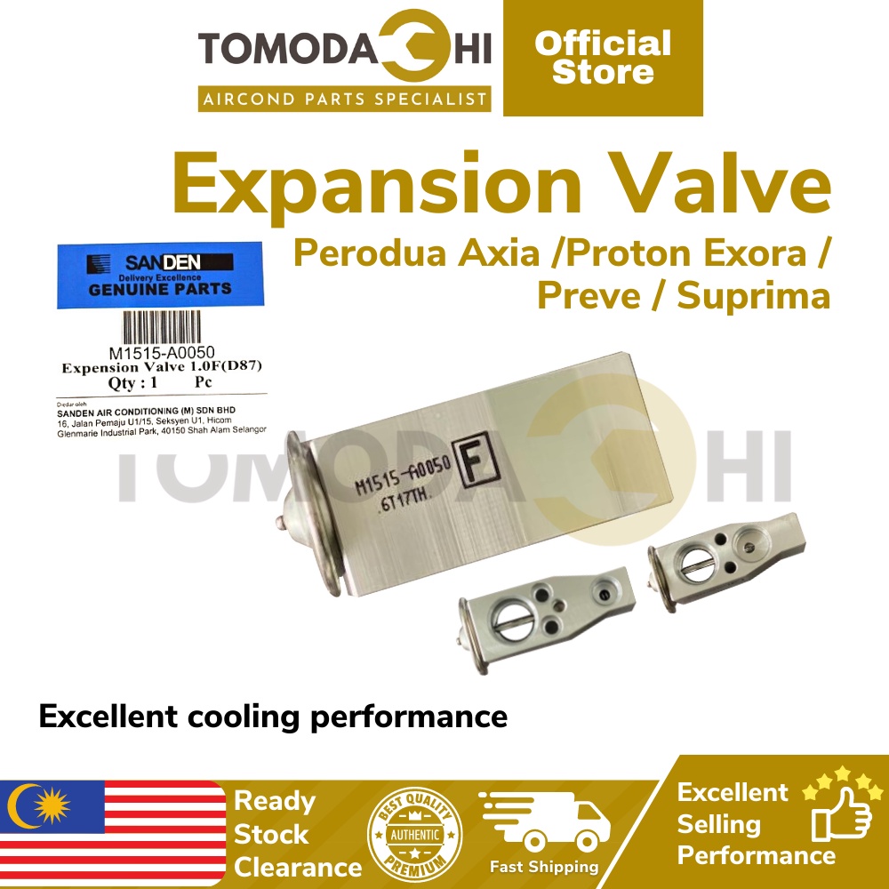 SANDEN Expansion Valve Aircond Kereta Perodua Axia Proton Exora Preve ...