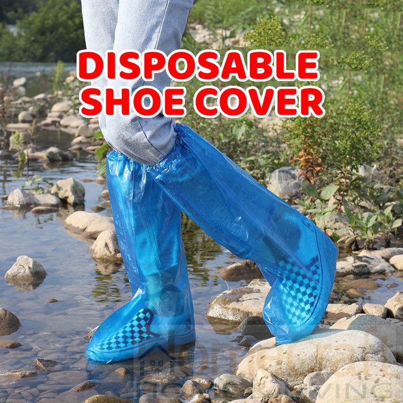 1pcs Waterproof Rain Rainproof Foot Overshoes Disposable Raincoat ...