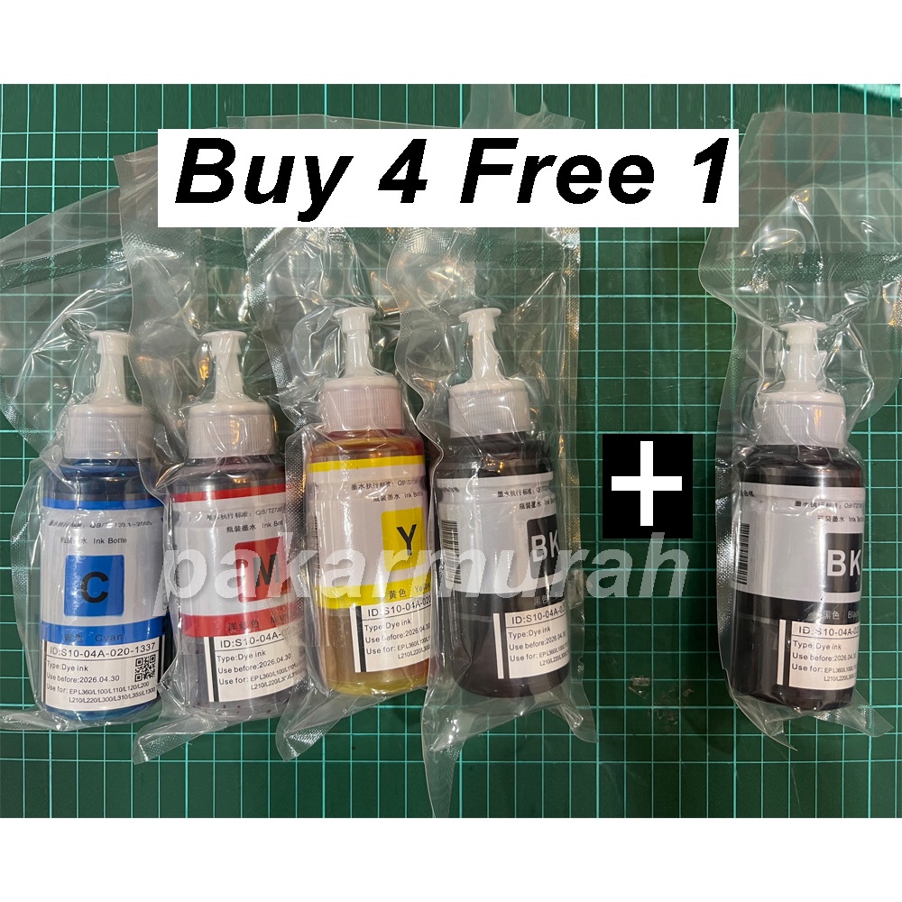 Refill Ink T664 /664 Compatible ink For EPSON L120/L210/L360/L1300 (C,M ...