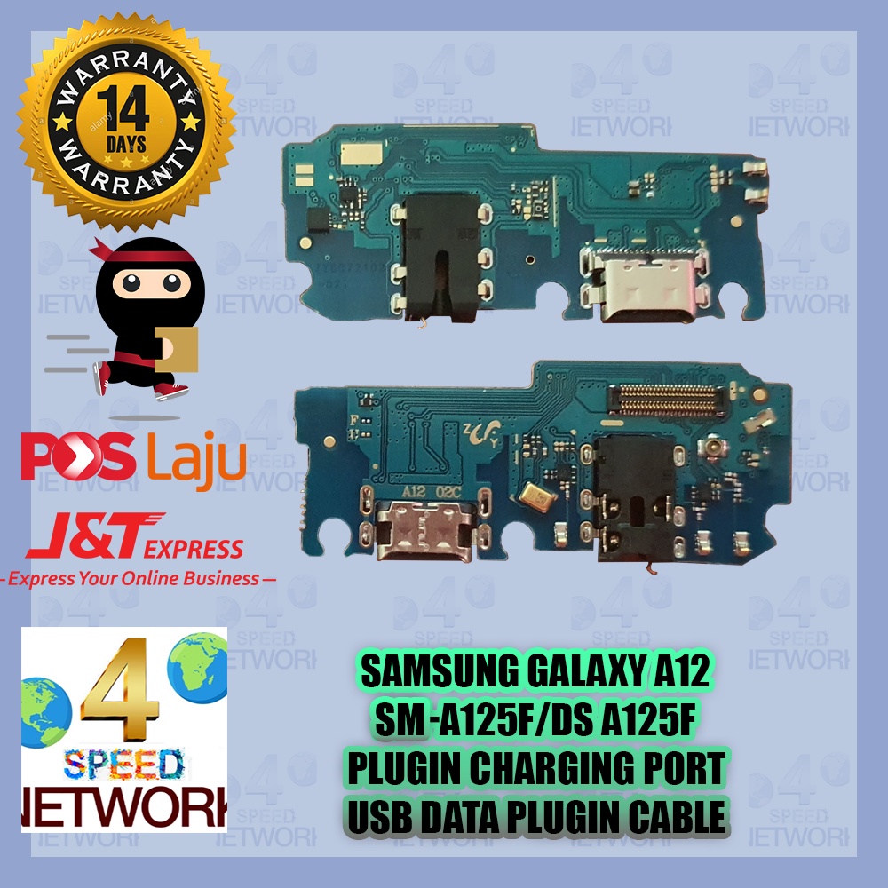 SM Galaxy A12 A30 SM-A125F/DS A125F A305 Plugin Charging Port Board USB Data Plug in Cable ...