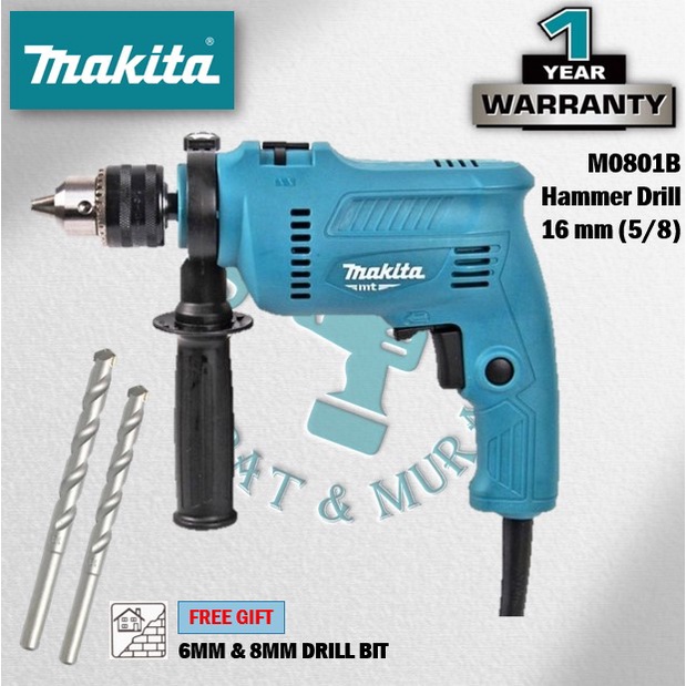 MAKITA MT SERIES M0801B Hammer Drill 16 mm (5/8")『1 Years Warranty』『100% Original Makita ...