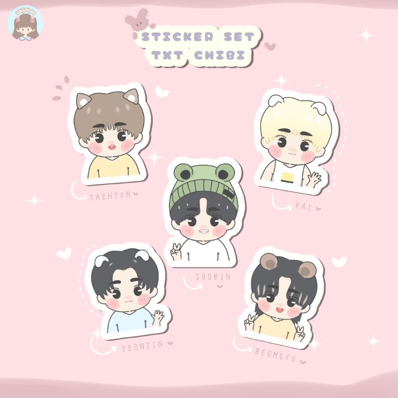 Txt sticker set chibi | Shopee Malaysia