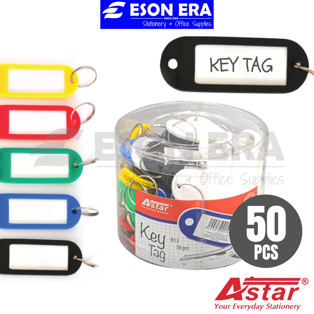 Astar Key Tag B13 50pcs/drum Key Chain Tag Kunci Keychain | Shopee Malaysia