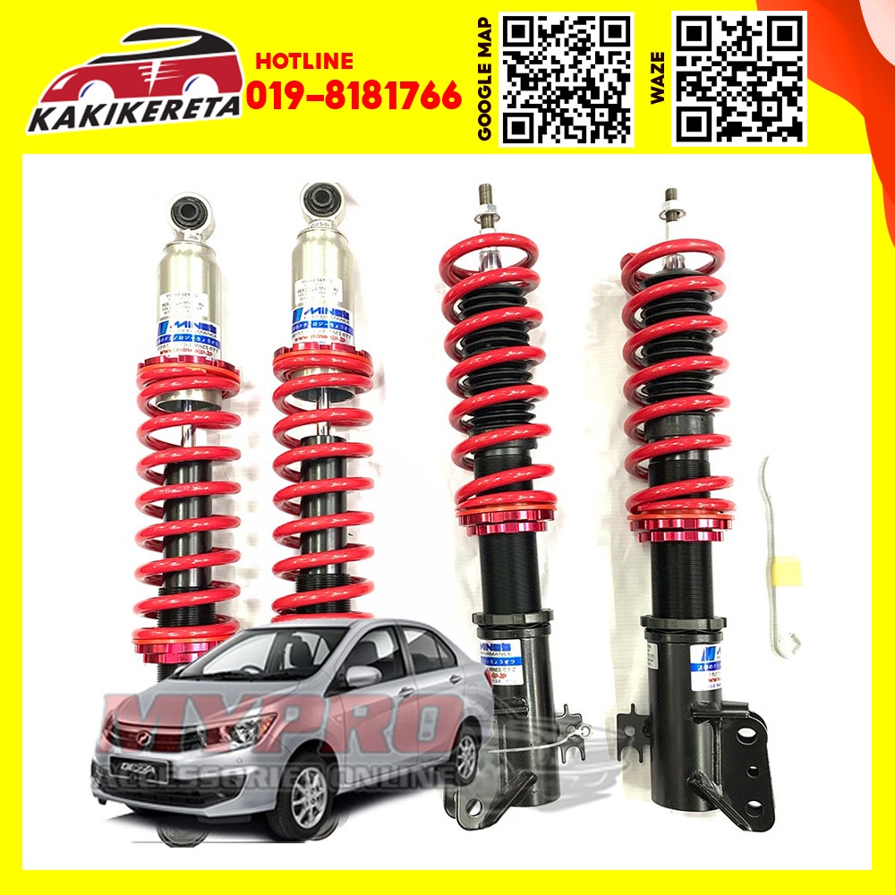 🔥Adjustable🔥🇯🇵PERODUA BEZZA MINES Hi Lo Body shift Adjustable ...