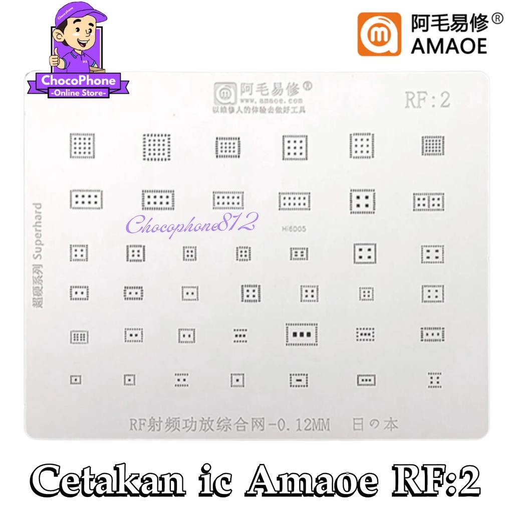 Original RF 2 AMAOE RF2 STENCIL IC MOLD PLATE | Shopee Malaysia