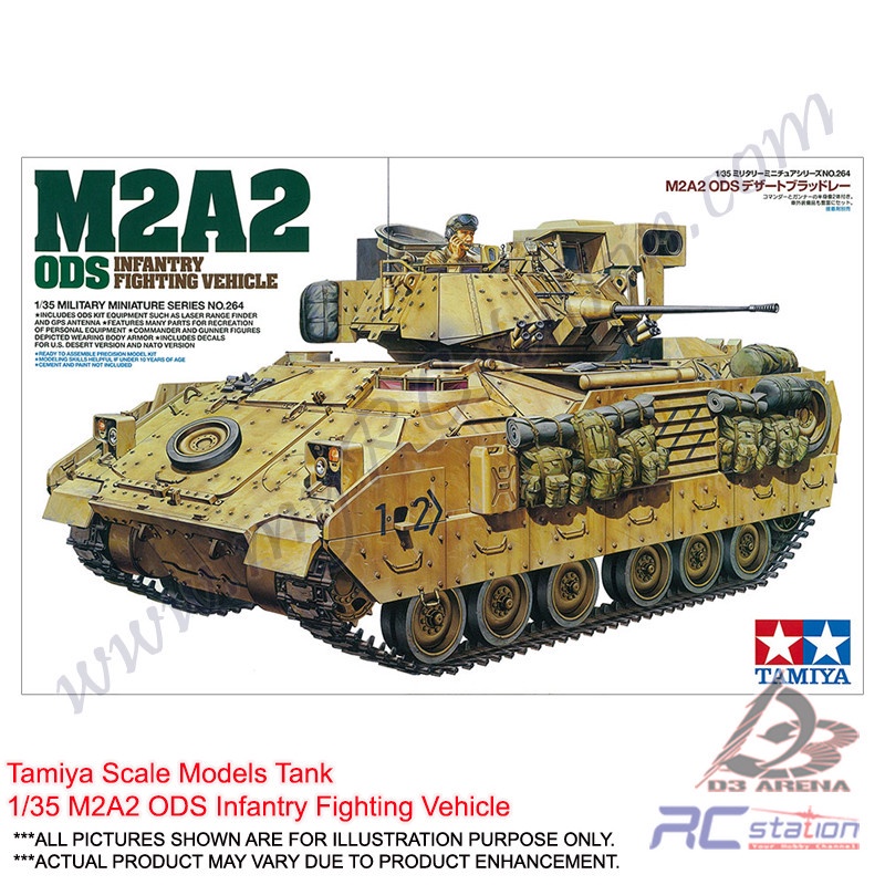Tamiya Scale Models Tank #35264 - 1/35 M2A2 ODS Infantry Fighting ...