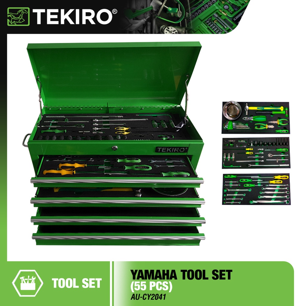 TEKIRO Yamaha Cabinet 55 pcs tool set (AU-CY2041) | Shopee Malaysia