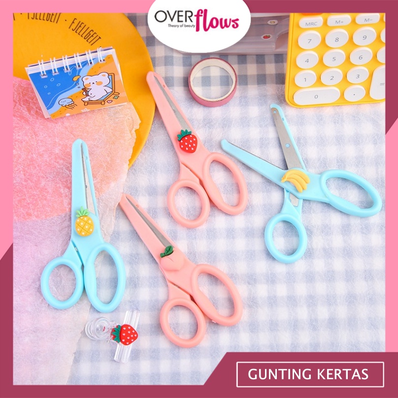 Overflows.id Paper Scissors School Scissors Blunt Tip Safe For Children ...