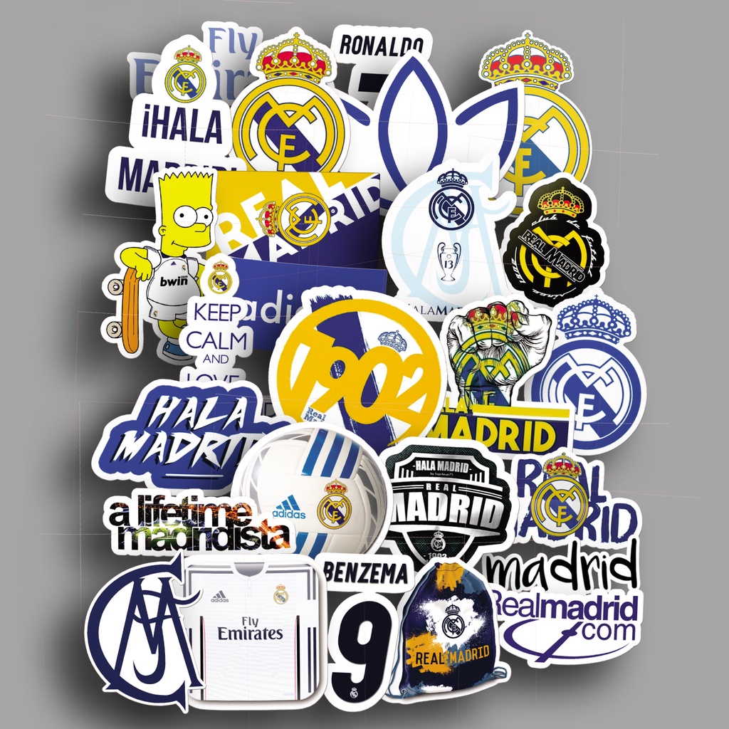 IrdiHD - Real Madrid Sticker Pack 12 pcs | Shopee Malaysia
