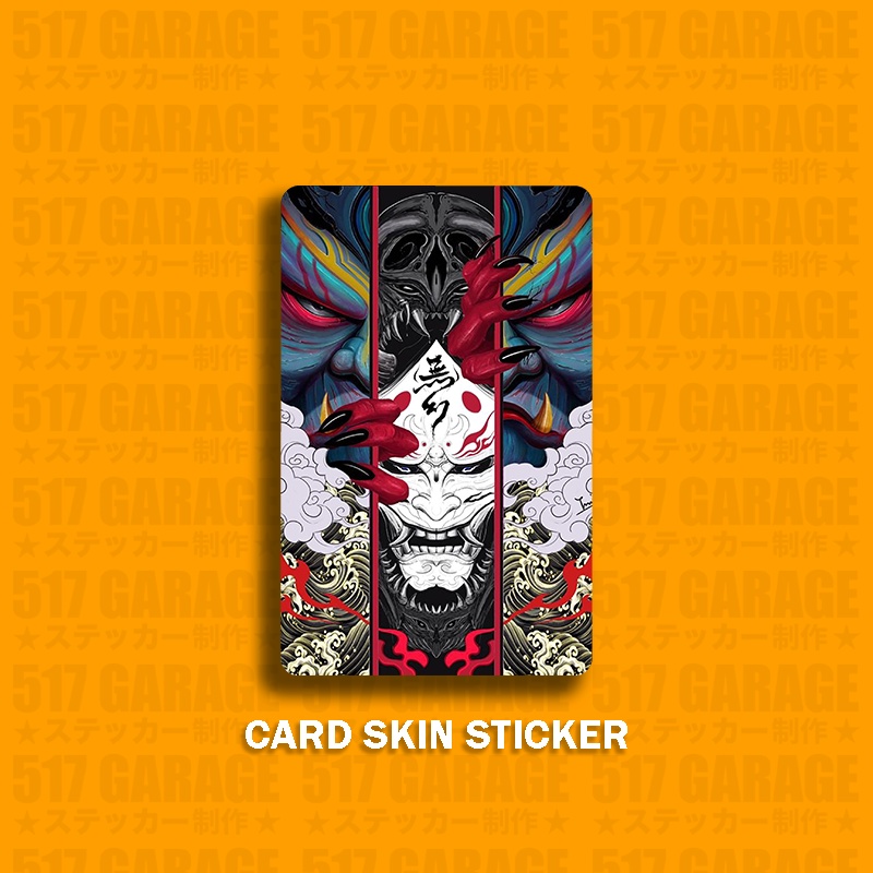 17 - JAPAN GHOST - ATM CARD STICKER - BANK CARD STICKER - STICKER KAD ...