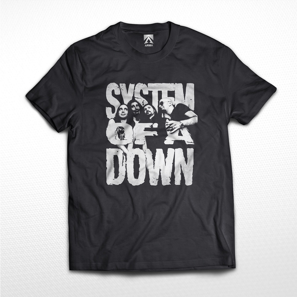 Kaos Band System Of A Down Logotshirt Music Rock Baju Distro Unisex Kaos Band Vintage Shopee